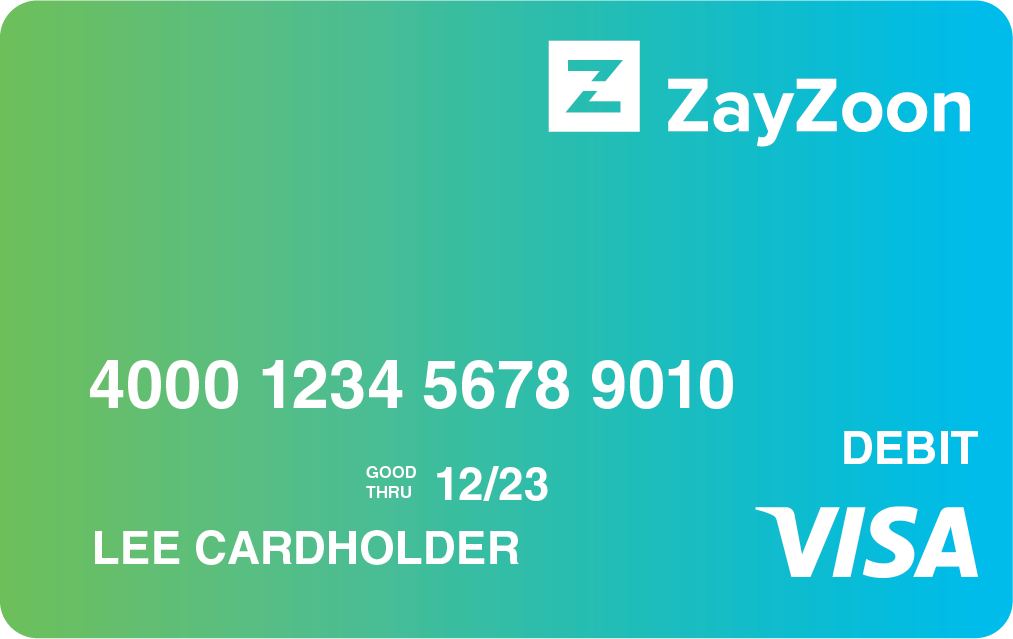 ZayZoon VISA® Prepaid Card