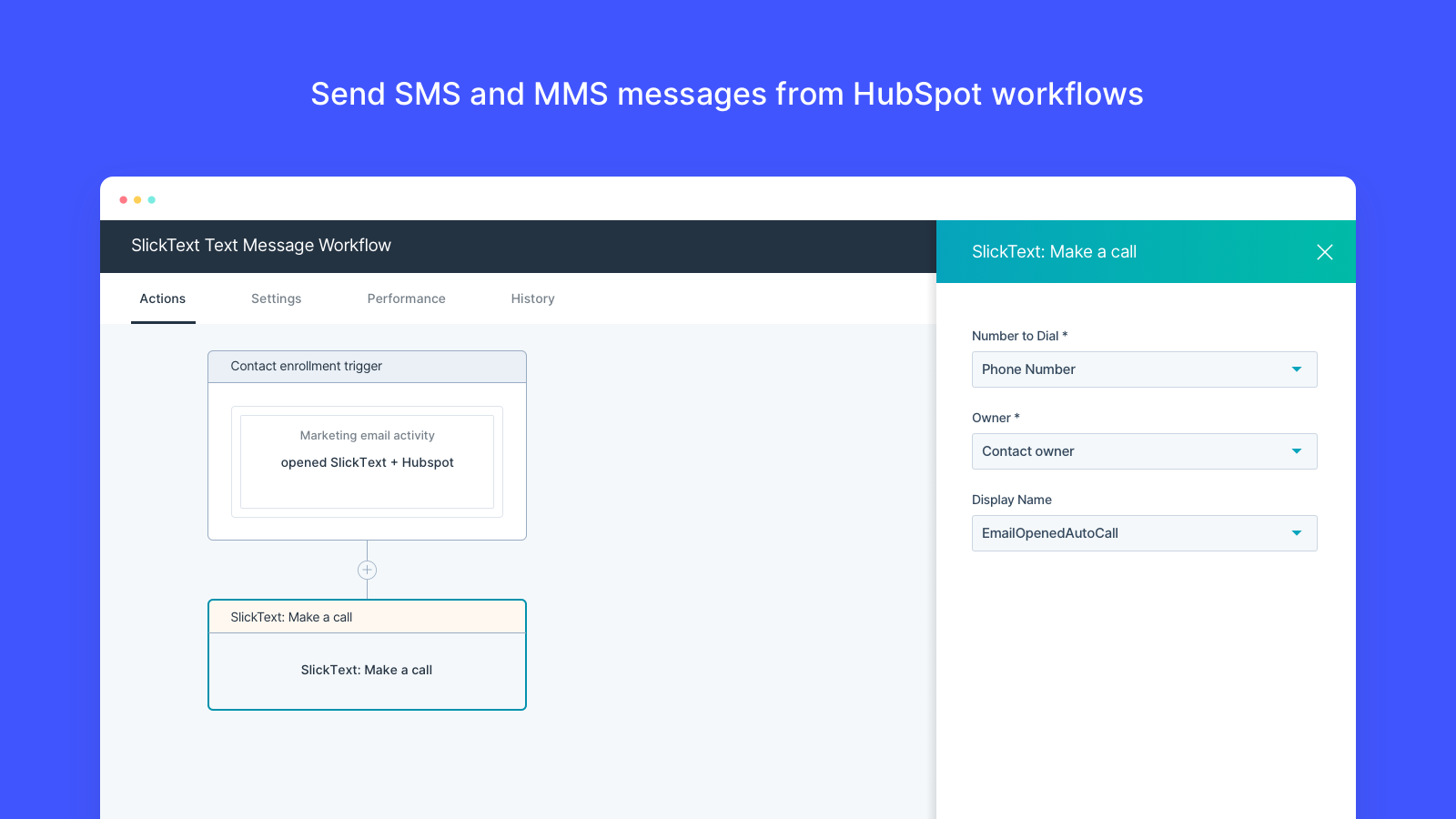 Integración de SlickText SMS Text Marketing con HubSpot | Conéctala aquí