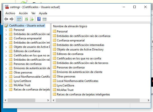 ¿Cómo exporto el certificado digital en formato pfx desde mi computador?